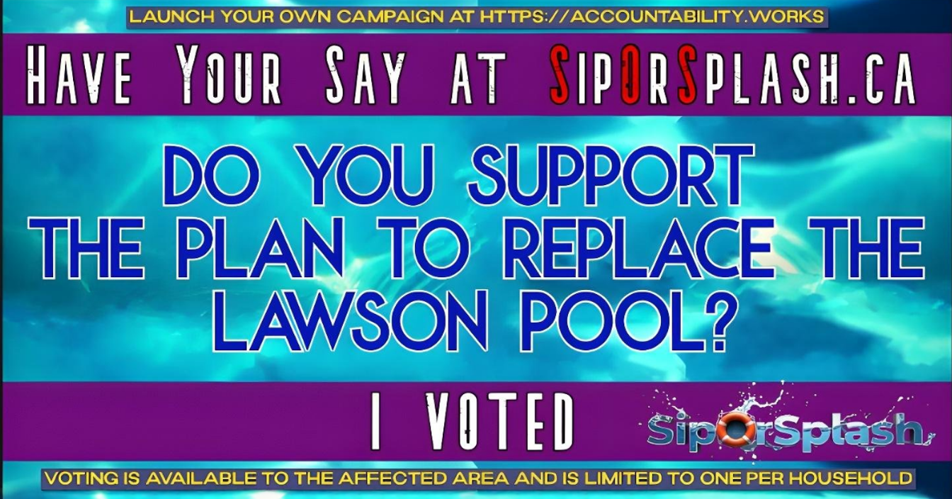 SIP OR SPLASH | Regina Pool Vote