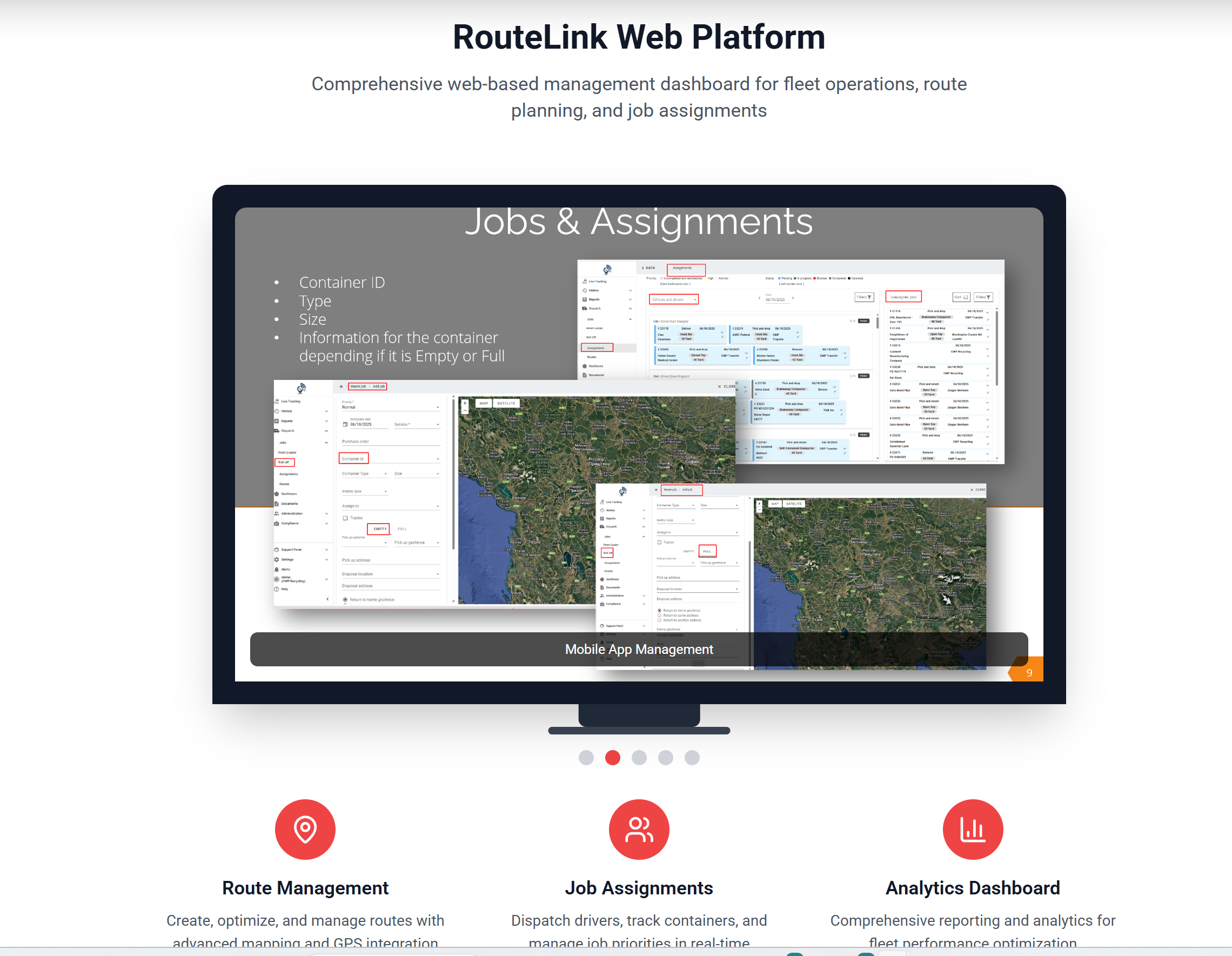 RouteLink Logistics by WeighPay - Fleet Management & Dispatch Solutions