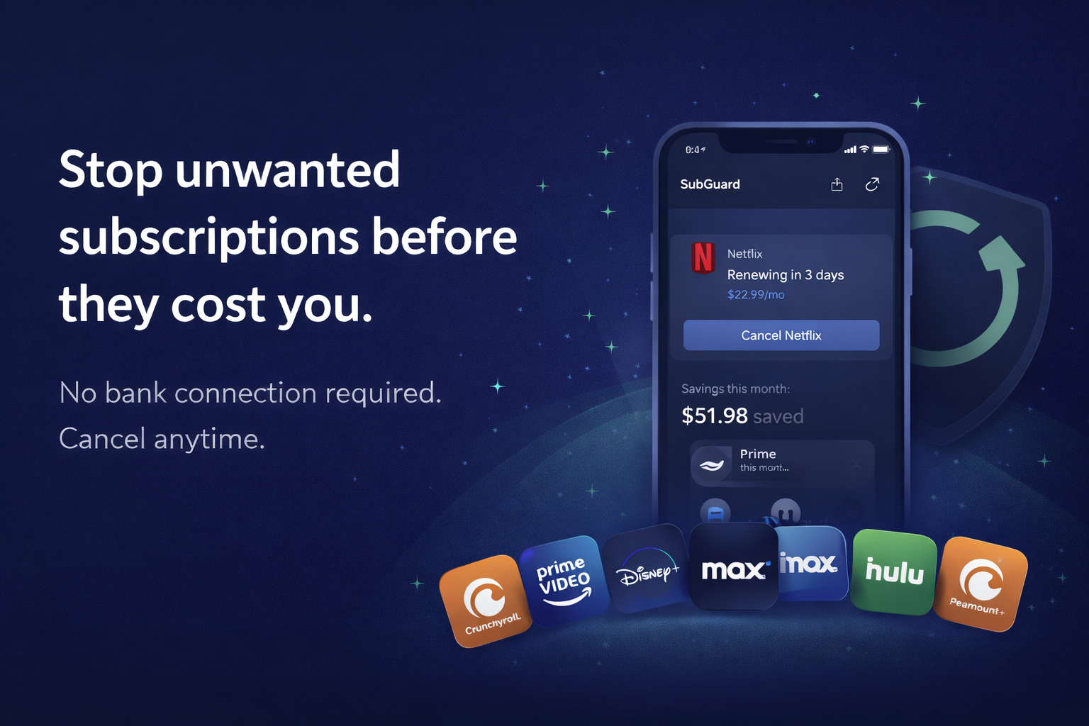 SubGuard - Stop Paying for Subscriptions You Don't Use